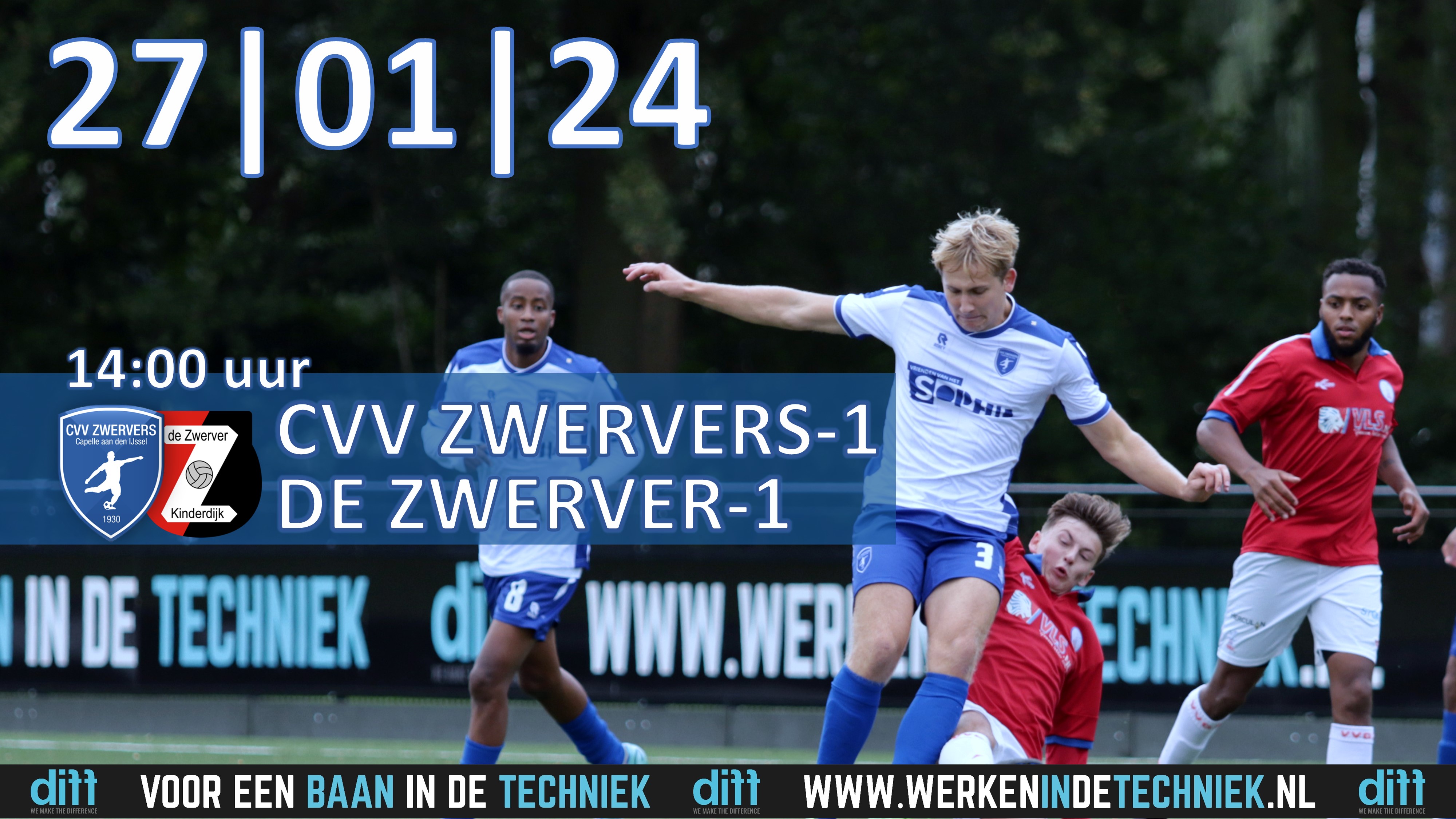 Aanstaande zaterdag: CVV Zwervers-1 - De Zwerver-1 - CVV Zwervers